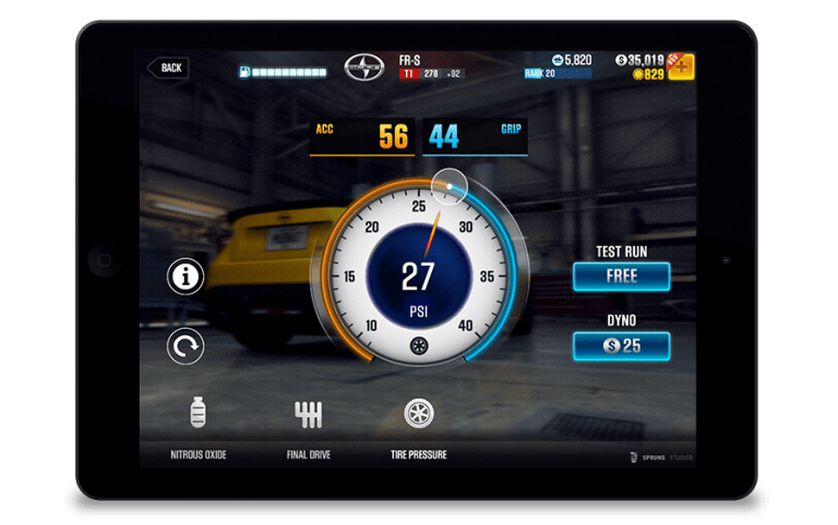 CSR Racing 2 | Sprung Studios UX/UI Design For Video Games