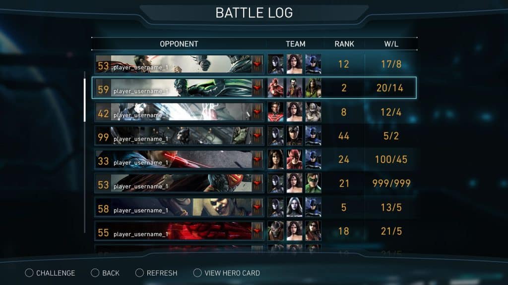 Injustice 2 | Sprung Studios UX/UI Design For Video Games