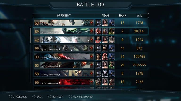 Injustice 2 | Sprung Studios UX/UI Design For Video Games