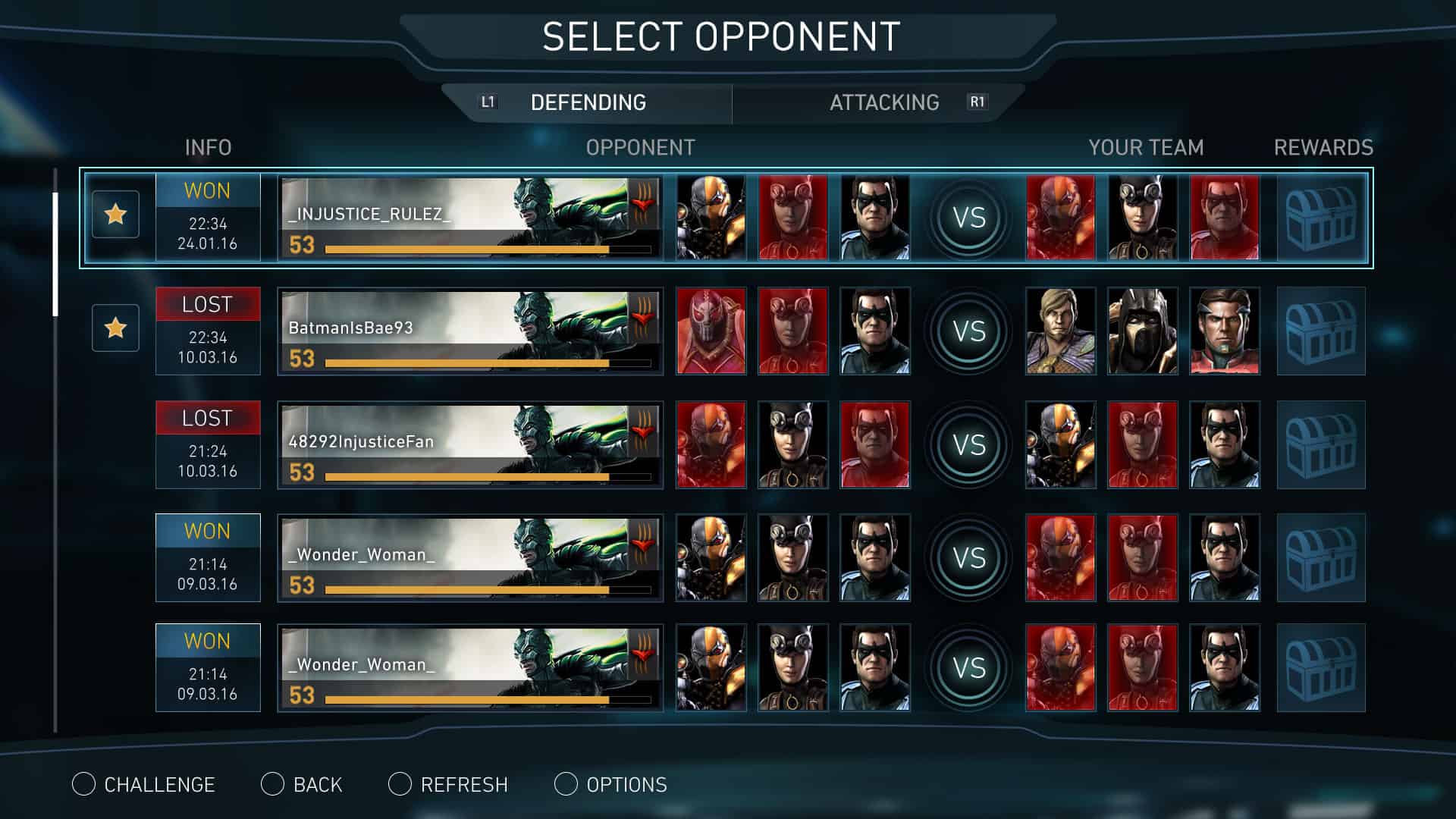 Injustice 2 | Sprung Studios UX/UI Design For Video Games