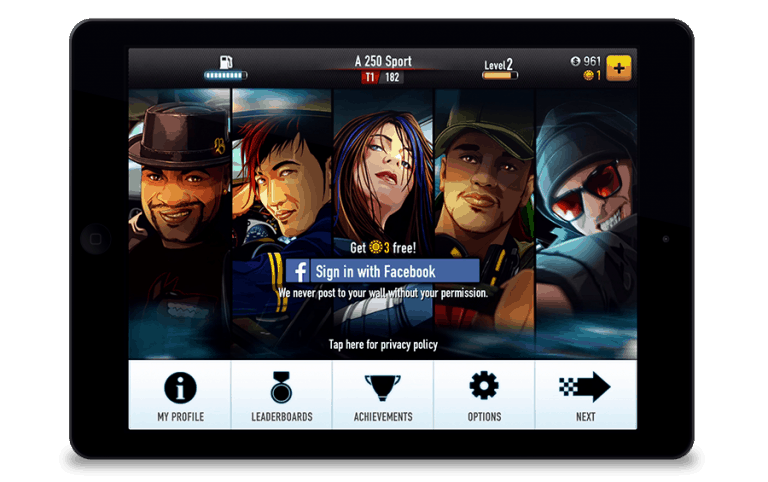 CSR Racing | Sprung Studios UX/UI Design For Video Games