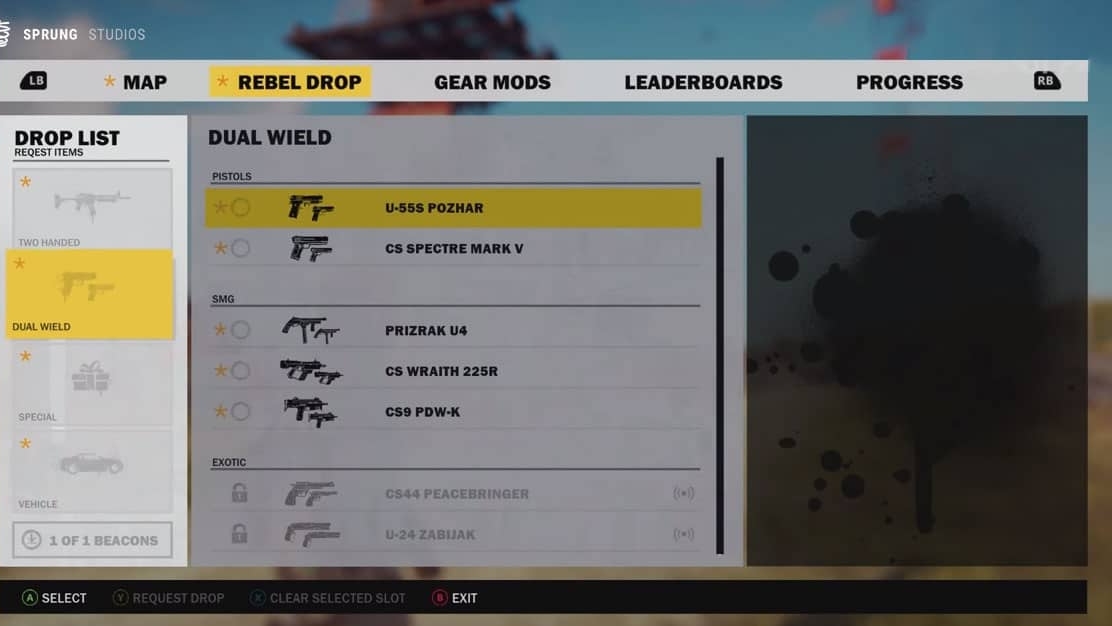 Just Cause 3 | Sprung Studios UX/UI Design For Video Games